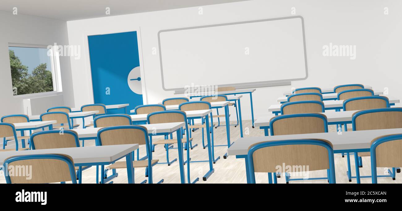 Plexiglass classroom hi-res stock photography and images - Alamy
