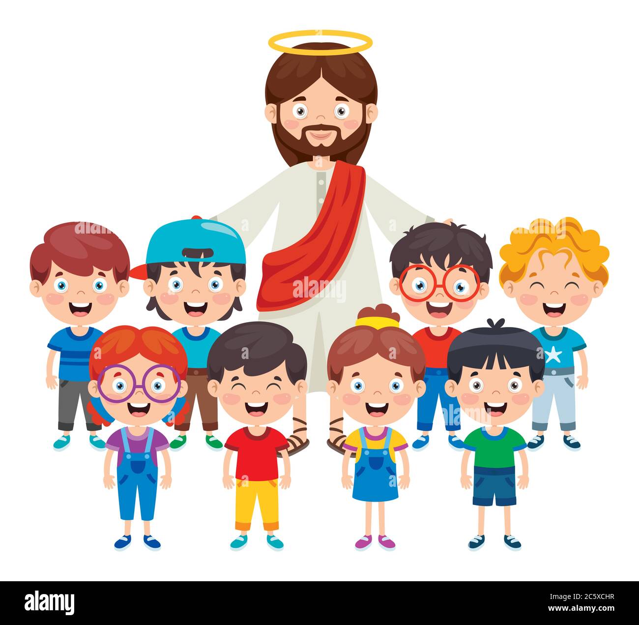 Cartoon Drawing Of Jesus Christ Stock Vector Image & Art - Alamy