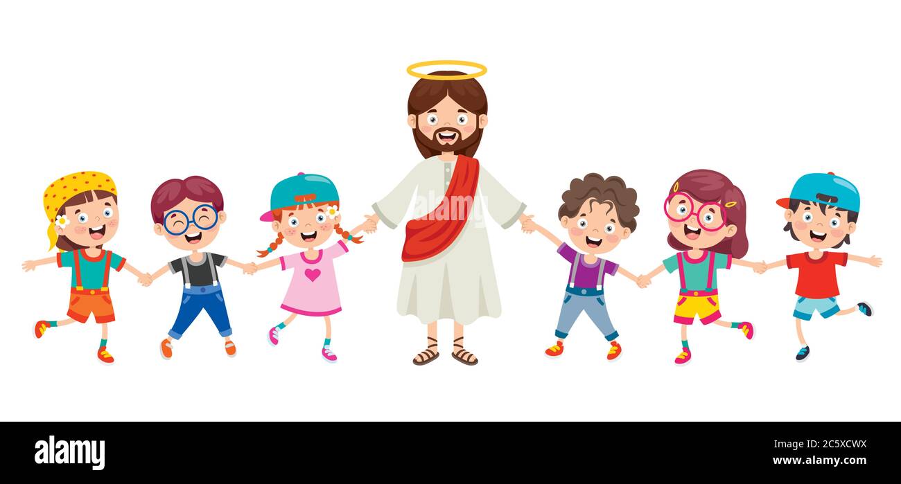 Cartoon Drawing Of Jesus Christ Stock Vector Image & Art - Alamy