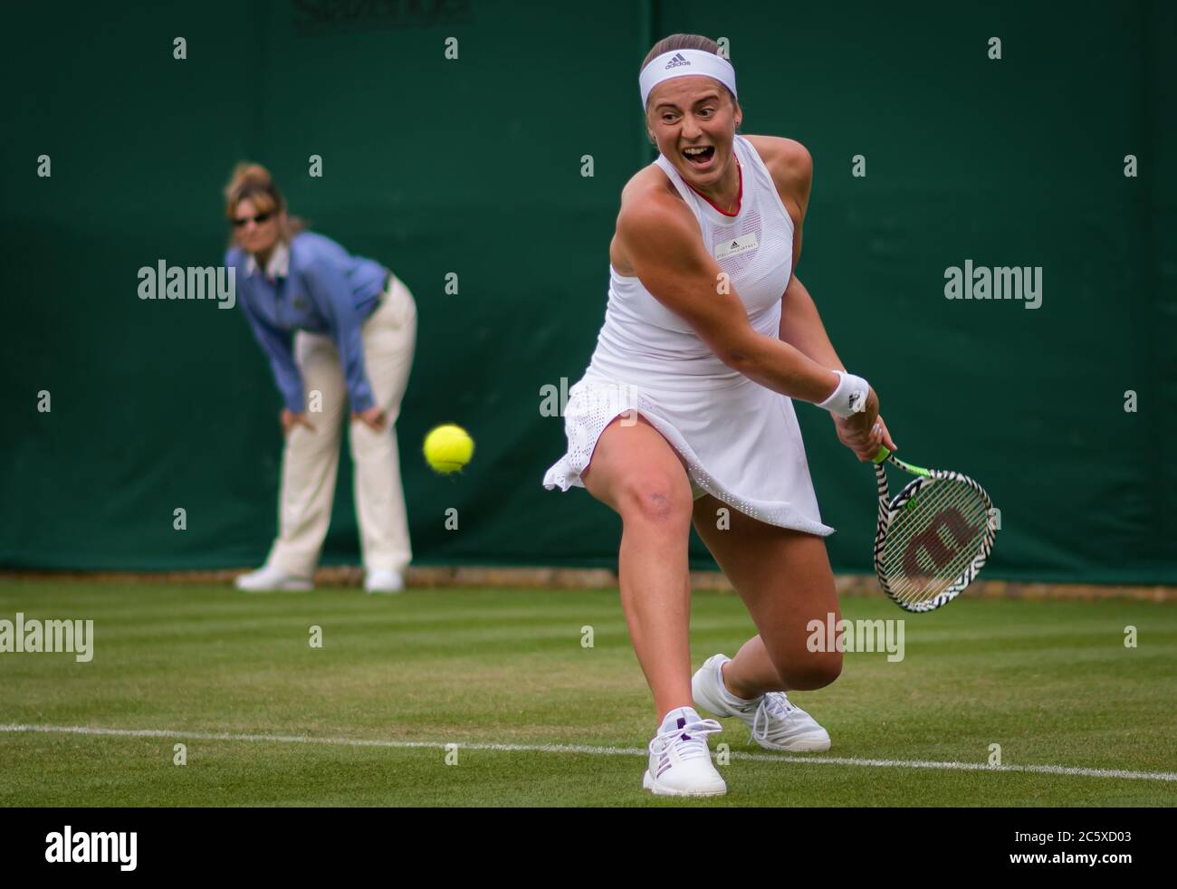 Jelena ostapenko in wimbledon tennis hi-res stock photography and ...