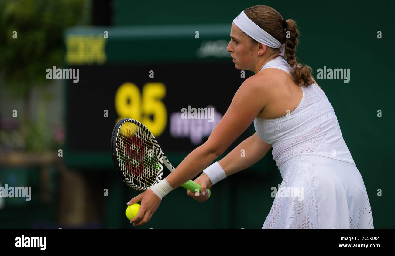 Jelena ostapenko in wimbledon tennis hi-res stock photography and ...