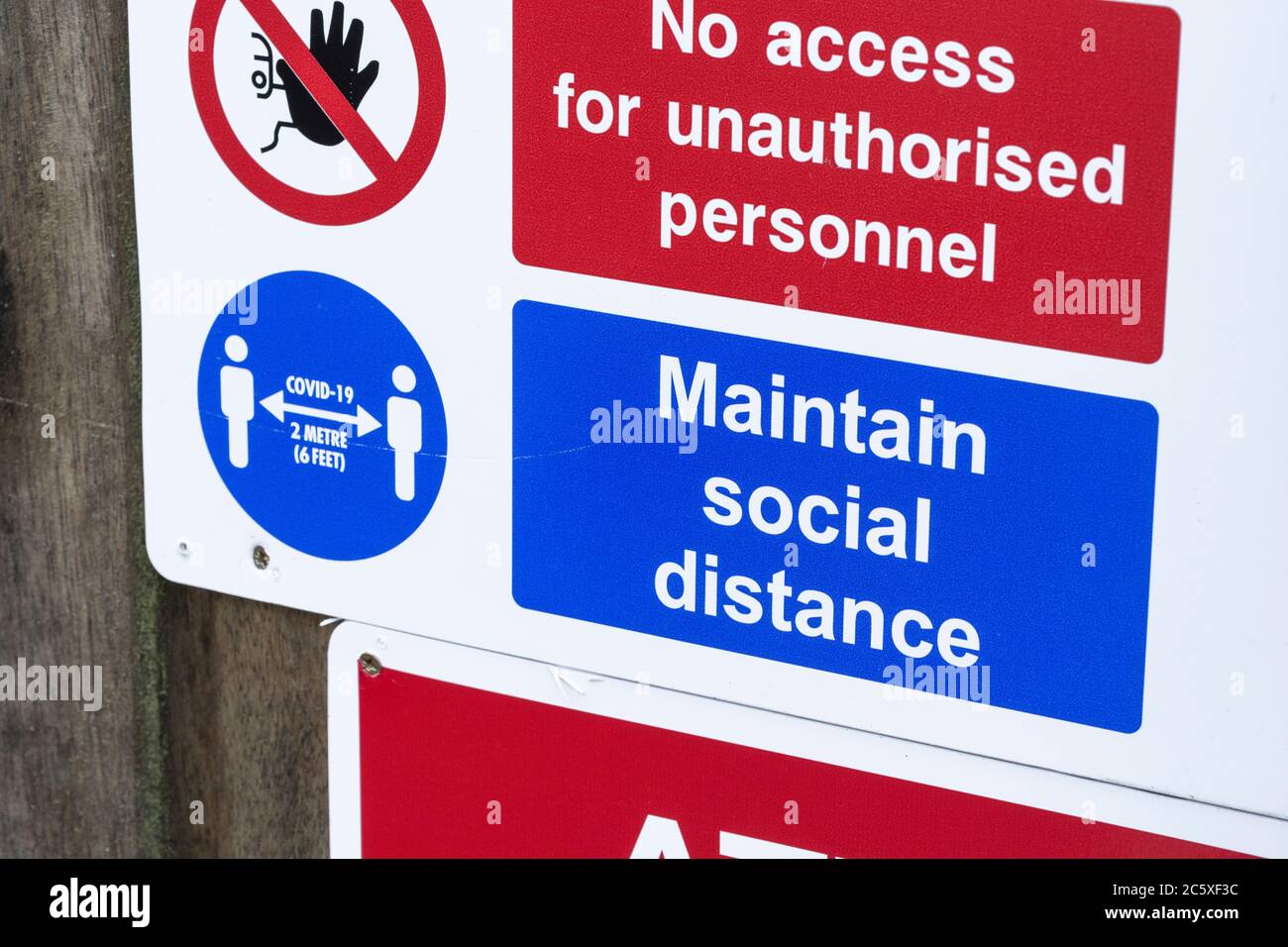 Covid-19 school Site Safety measures warning sign & warning pictograms ...