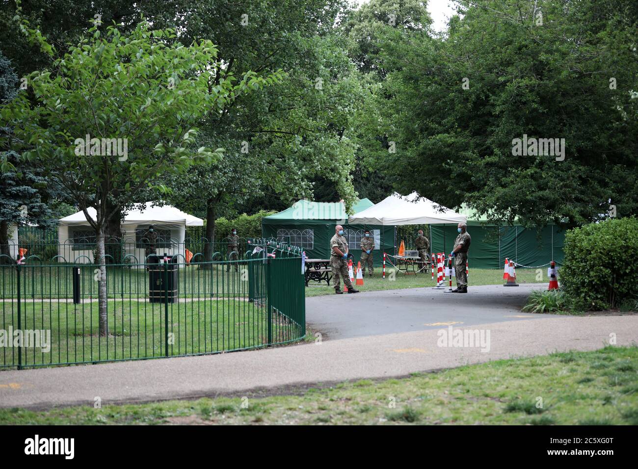 Leicester, UK. 04th July, 2020. Soldiers from the 7 Regiment Royal ...