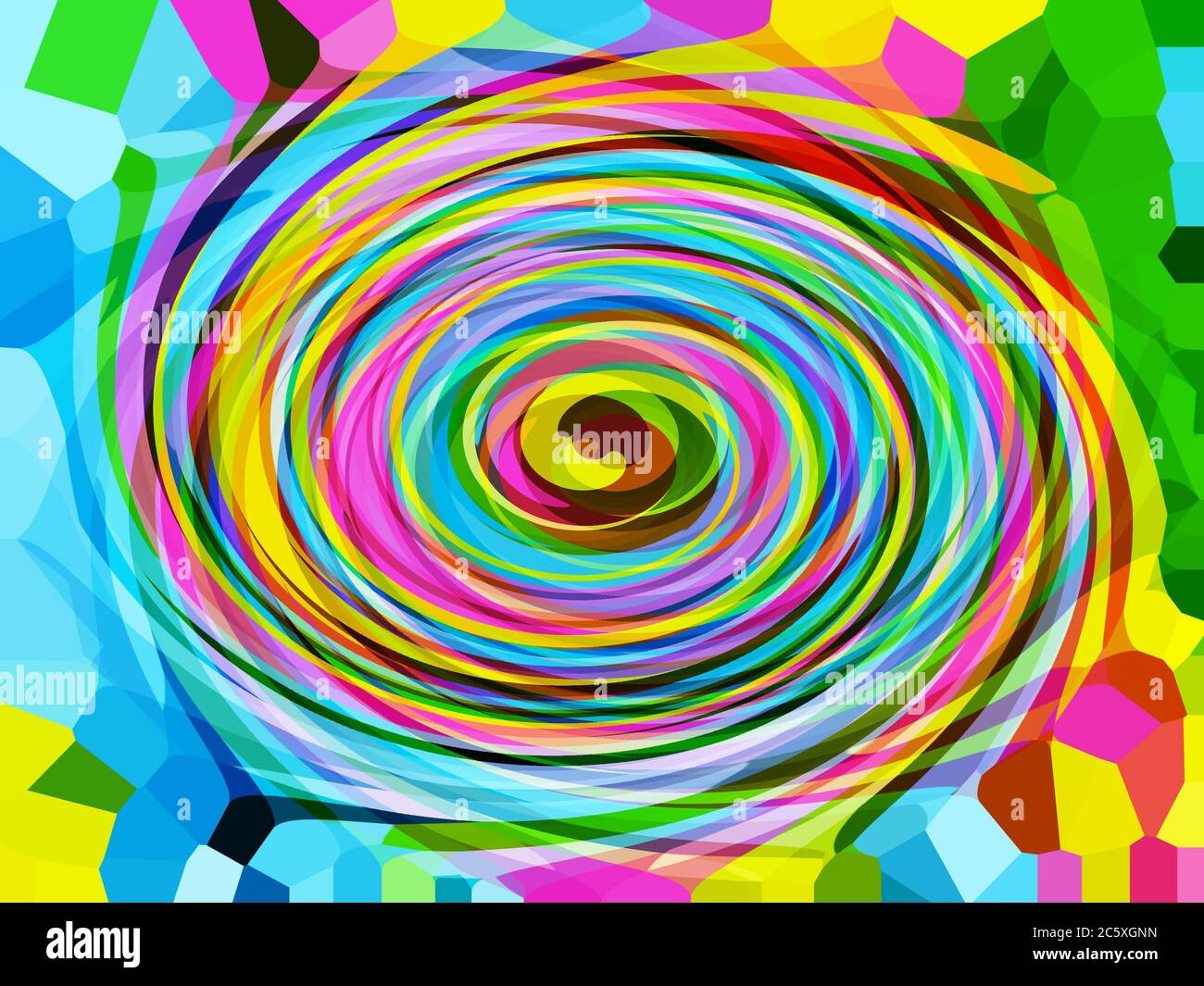 Visual powerful abstract pattern with hypnotic effect Stock Photo - Alamy