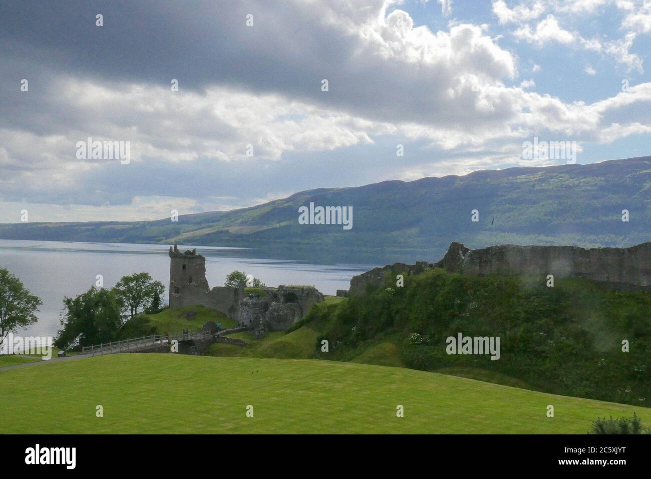 Beautiful green hills, village of Luss Scotland Stock Photo - Alamy