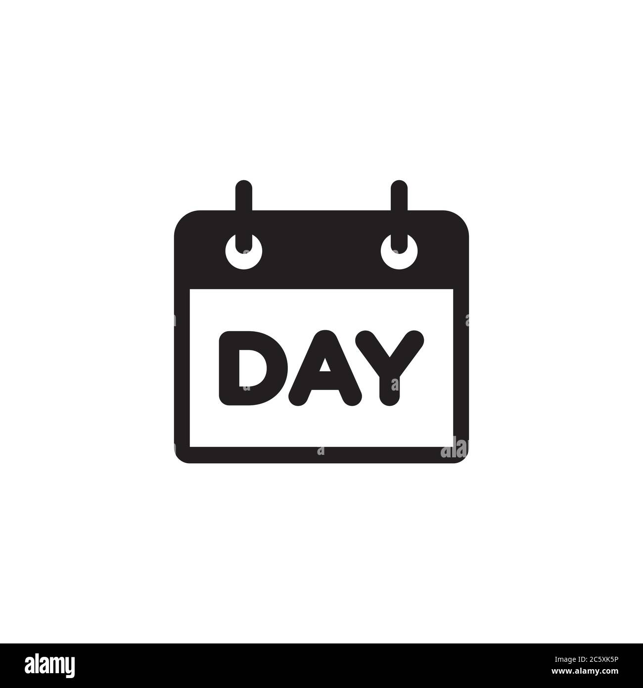 day text calendar icon symbol vector Stock Vector Image & Art - Alamy