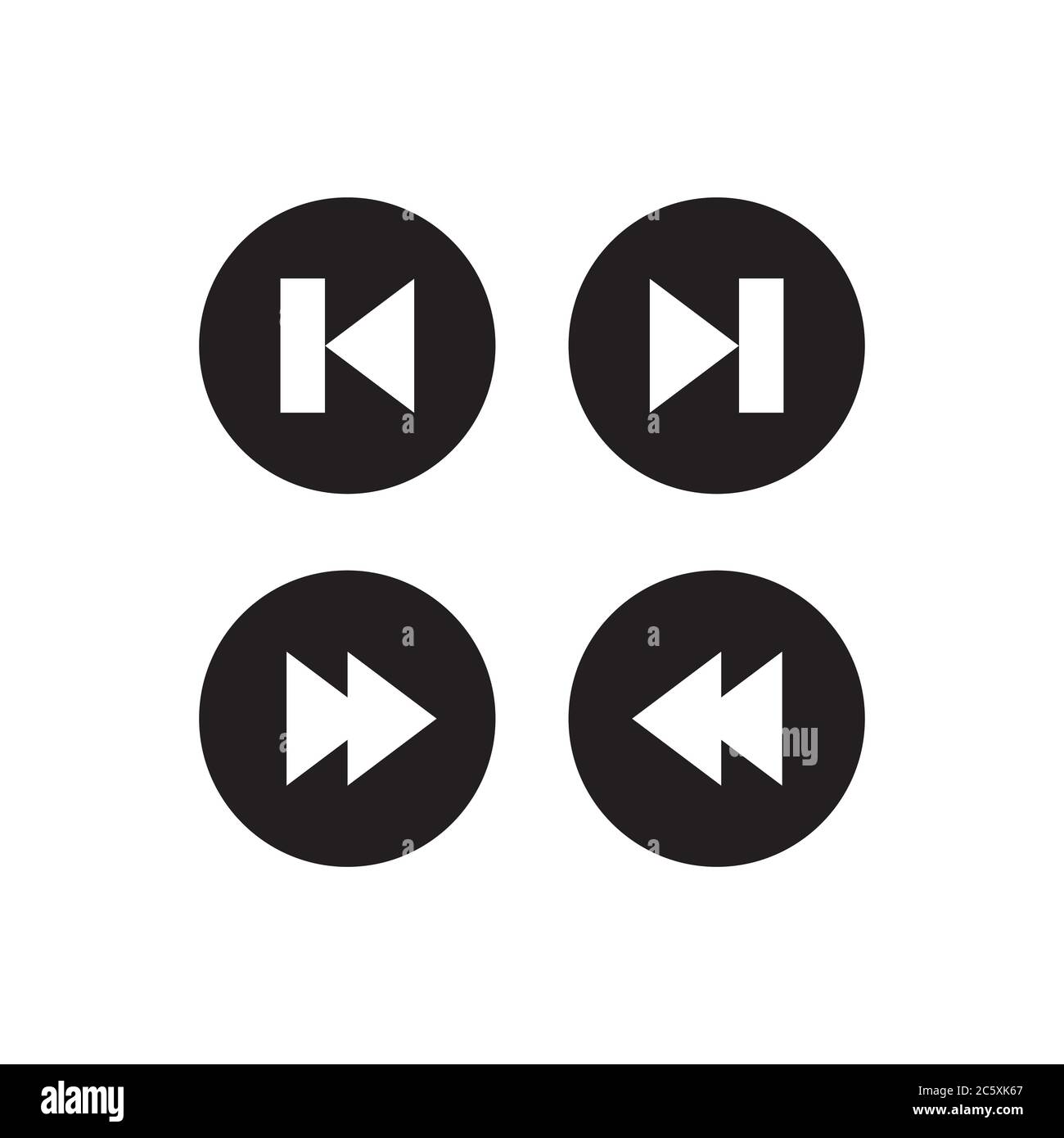 forward, backward, previous, skip icon button for web and mobile Stock Vector Image & Art - Alamy