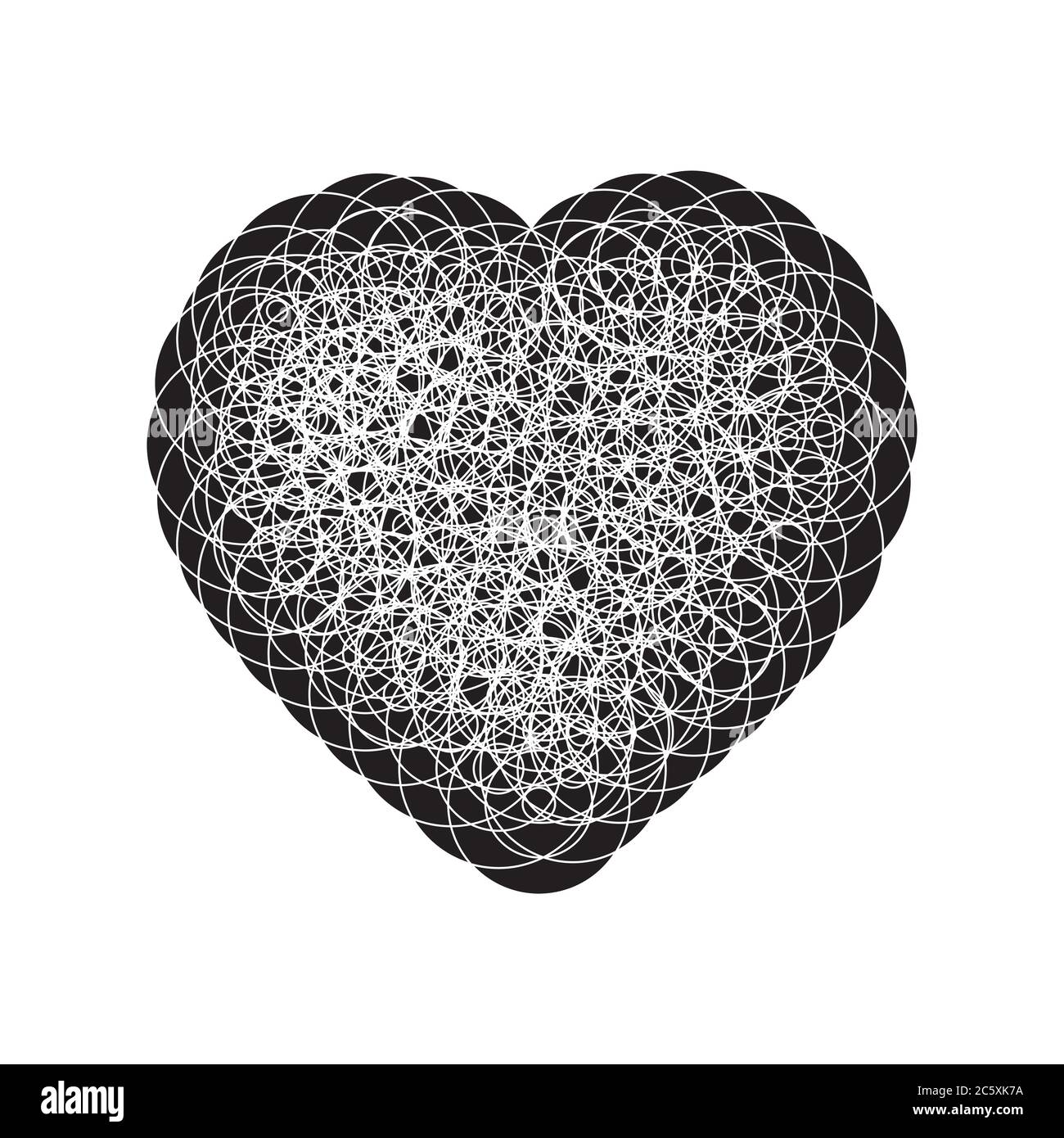 abstract line heart design vector illustration Stock Vector Image & Art ...