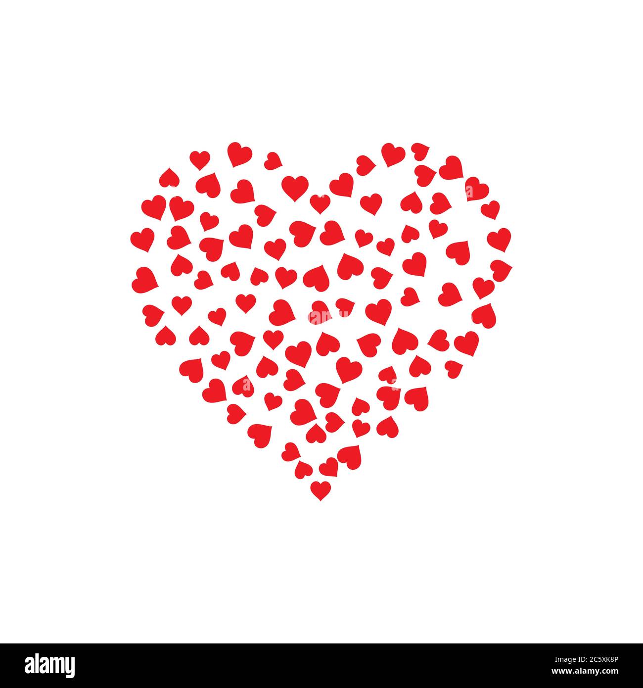 heart fall shape love design vector illustration Stock Vector Image ...