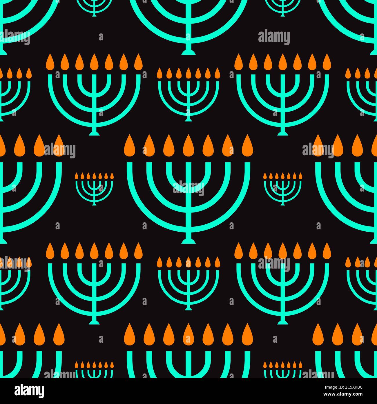 Light candles candlestick menorah Stock Vector Images - Alamy