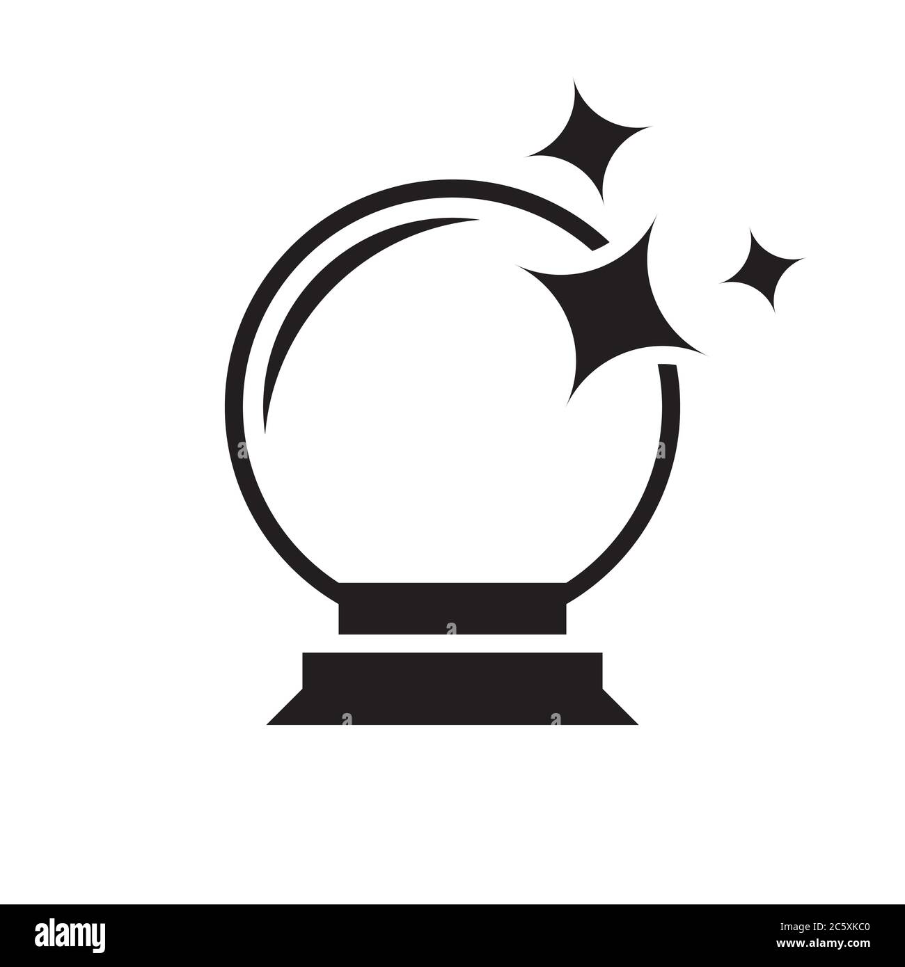 Magic ball vector icon Cut Out Stock Images & Pictures - Alamy