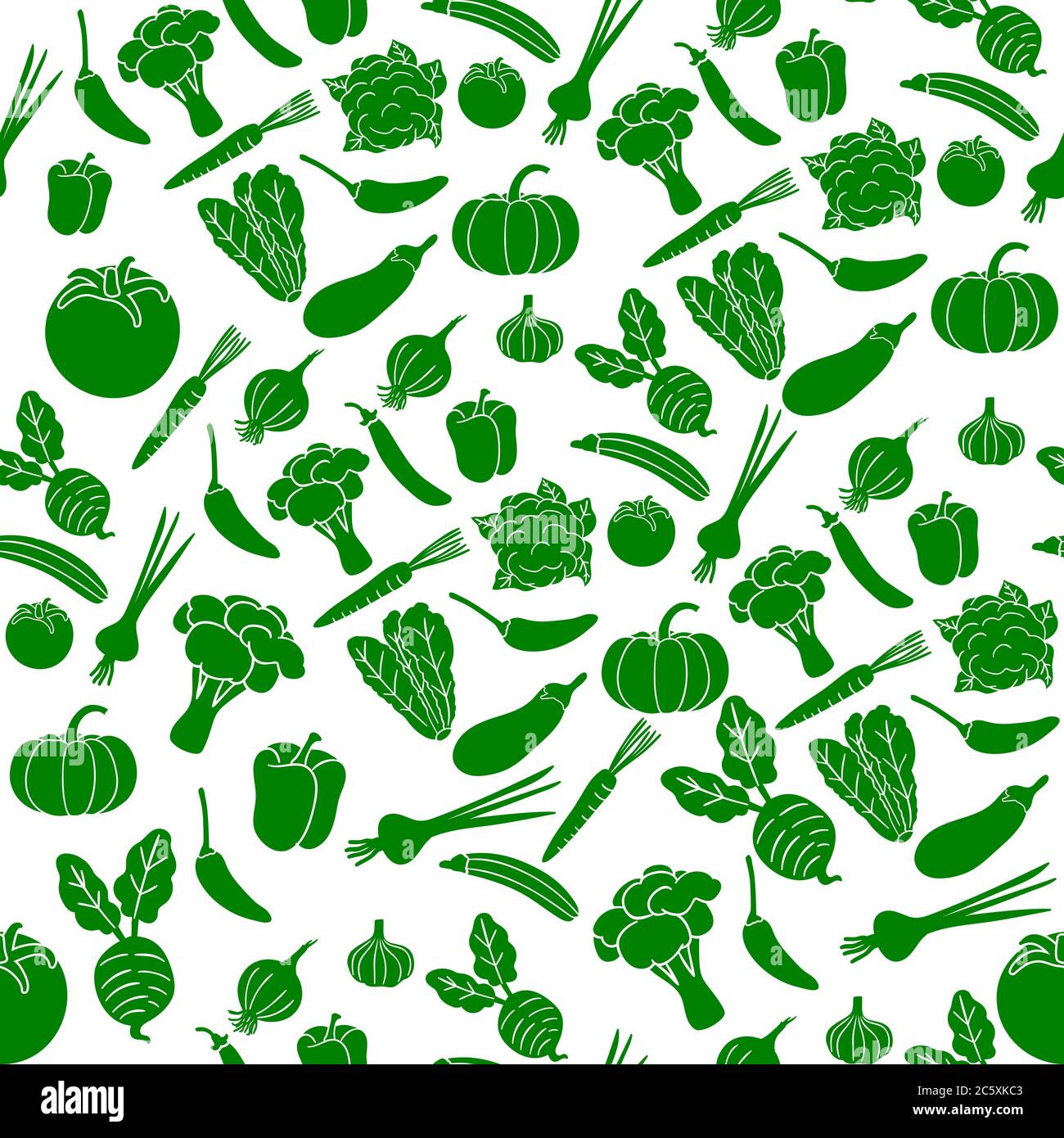 fresh green vegetables pattern design vector Stock Vector Image & Art ...