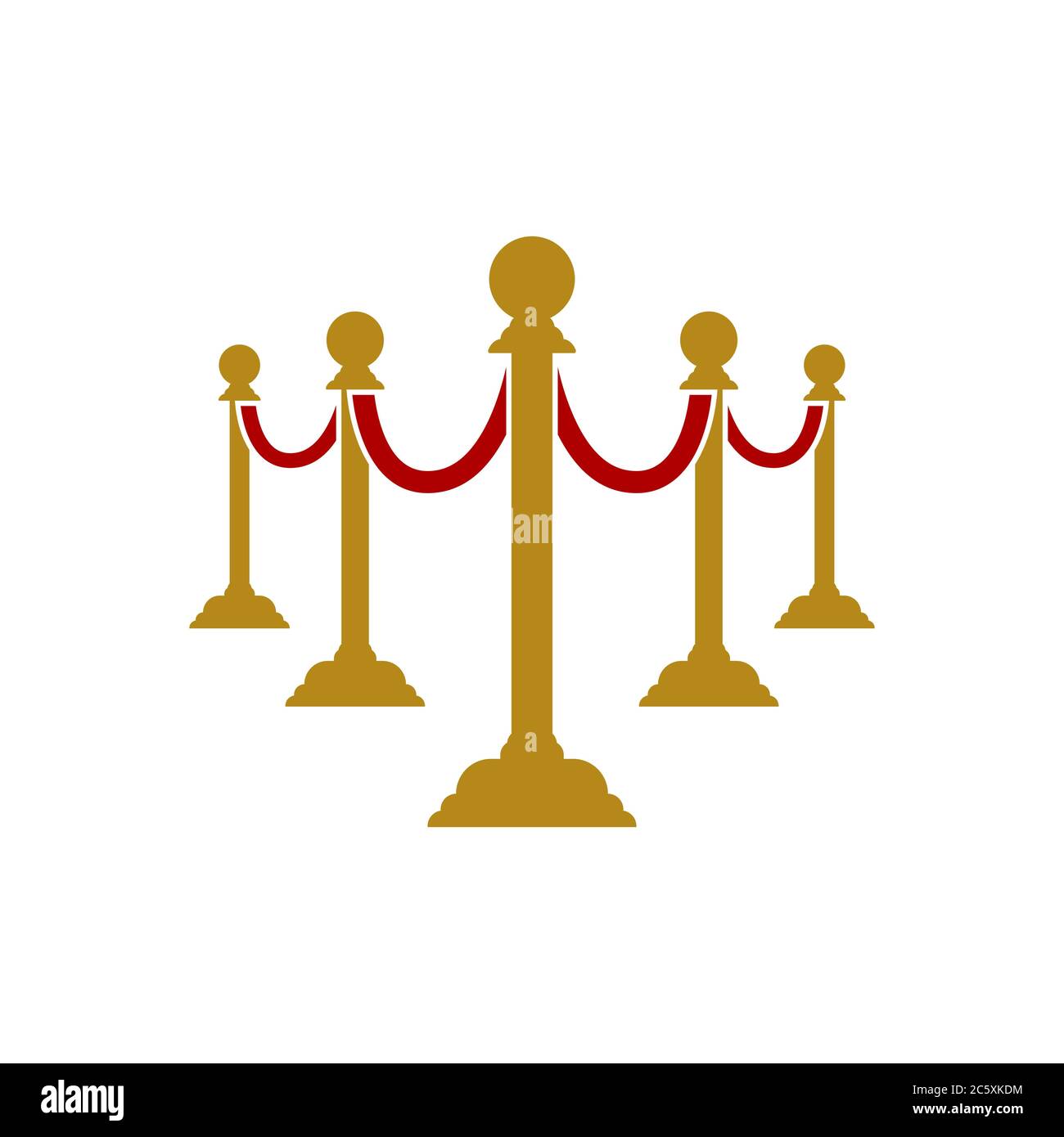 barriers design vector isolated on white background Stock Vector Image ...