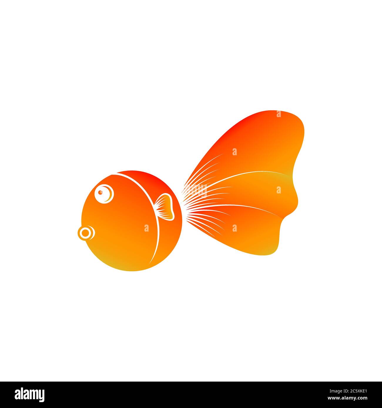 goldfish colorful vector isolated on white background Stock Vector ...