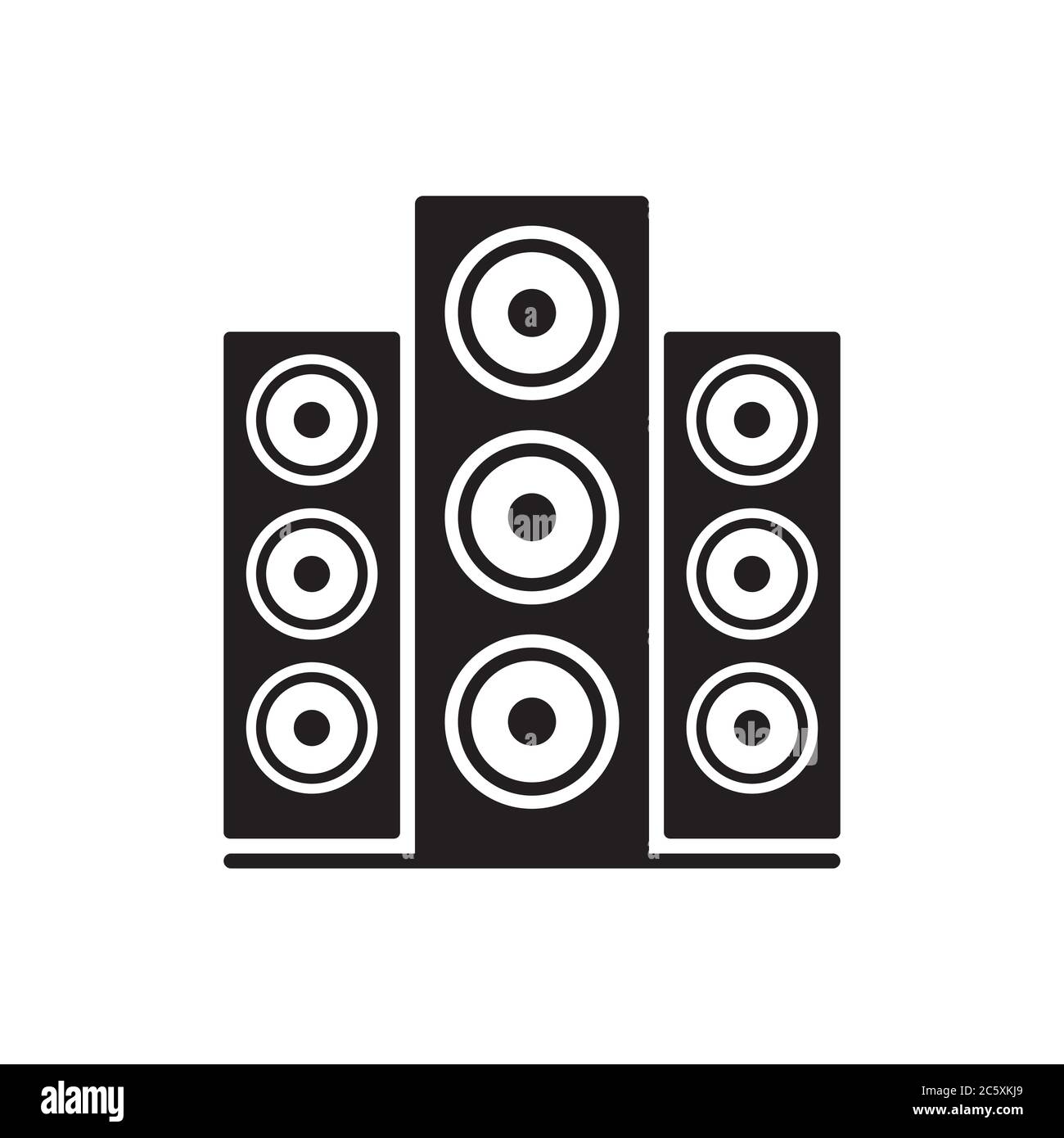 audio speaker sound woofer design vector illustration Stock Vector ...