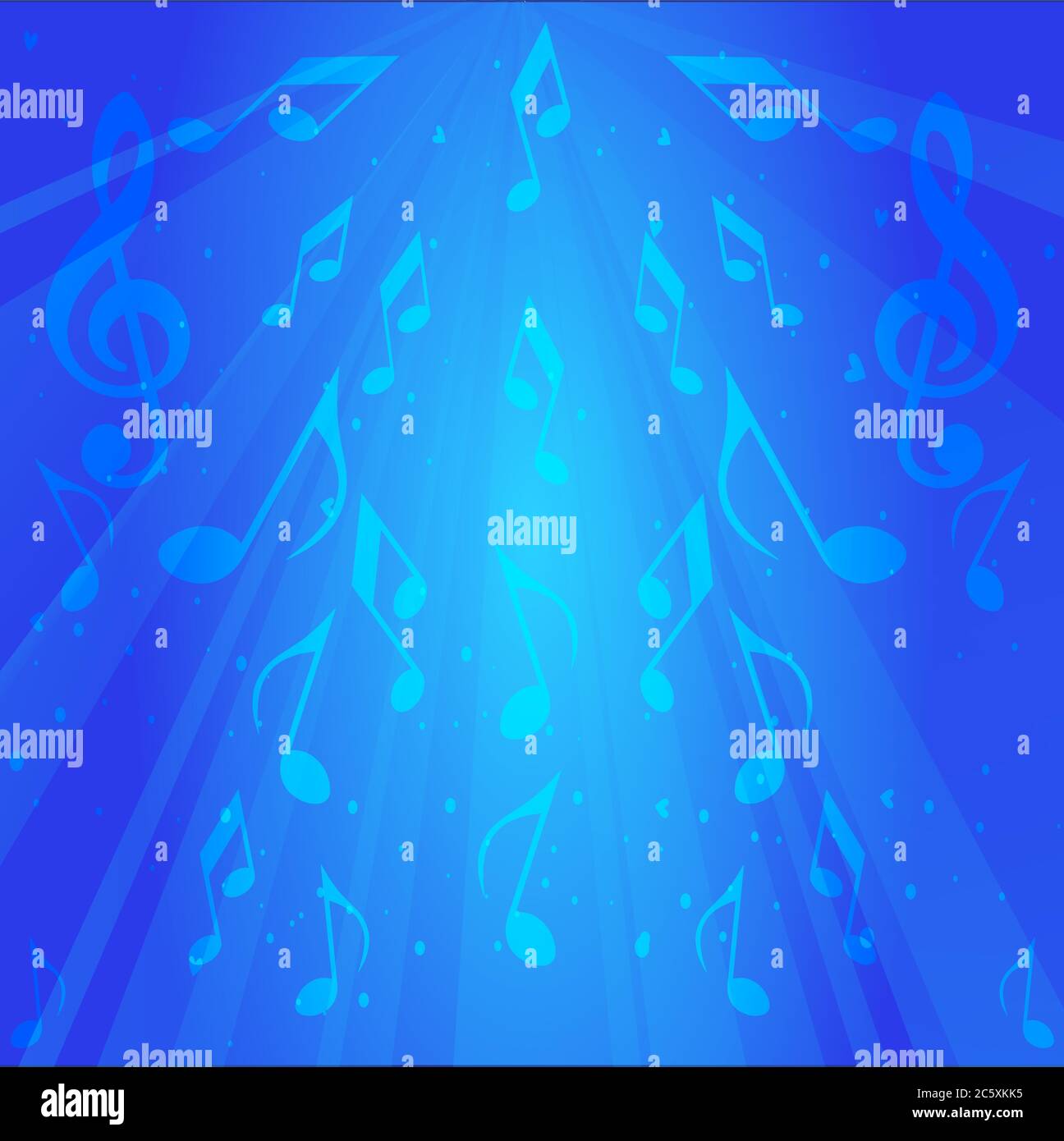 music note design vector on blue gradient background Stock Vector Image ...