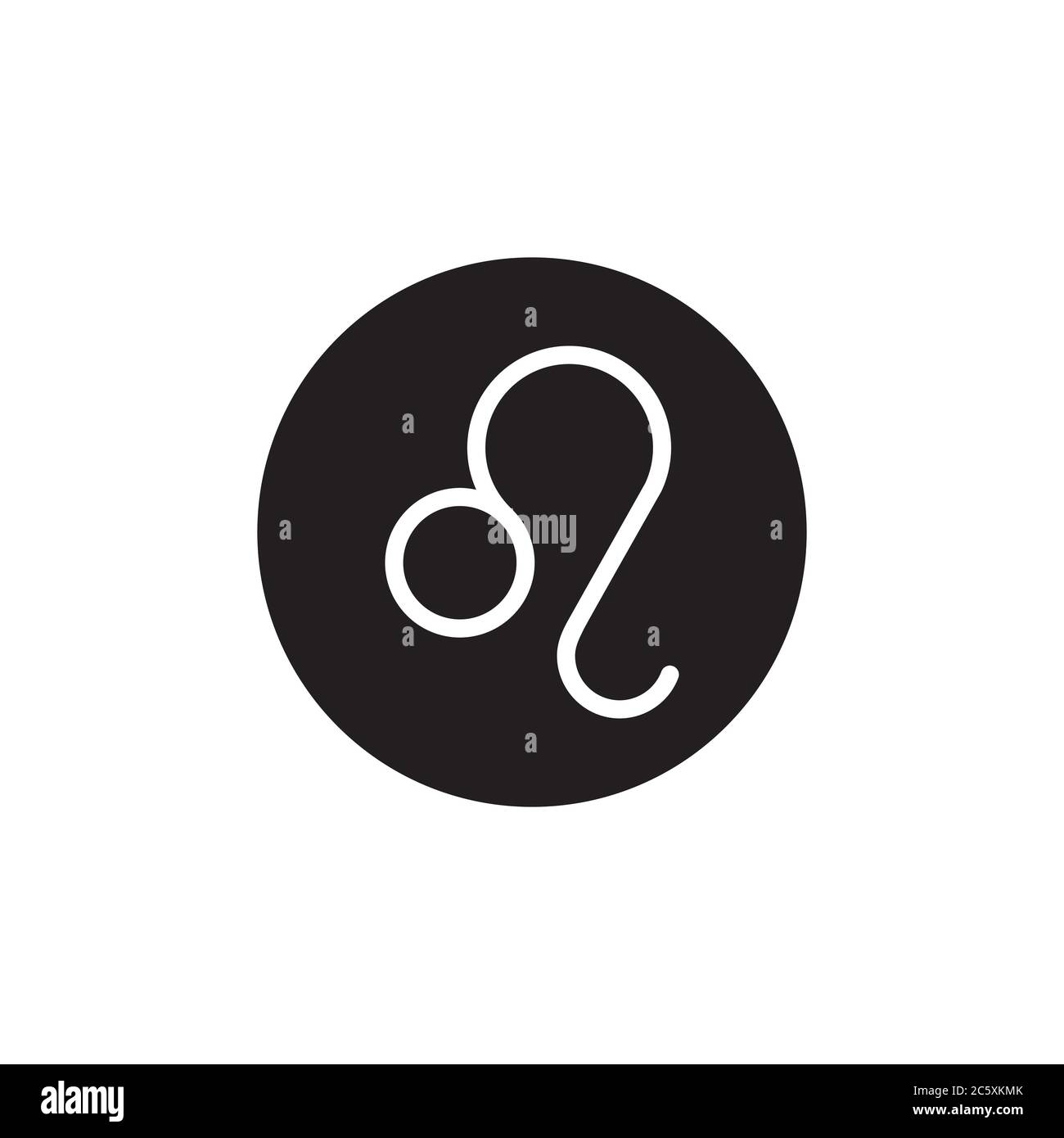 leo icon circle zodiac horoscope sign design vector Stock Vector Image ...