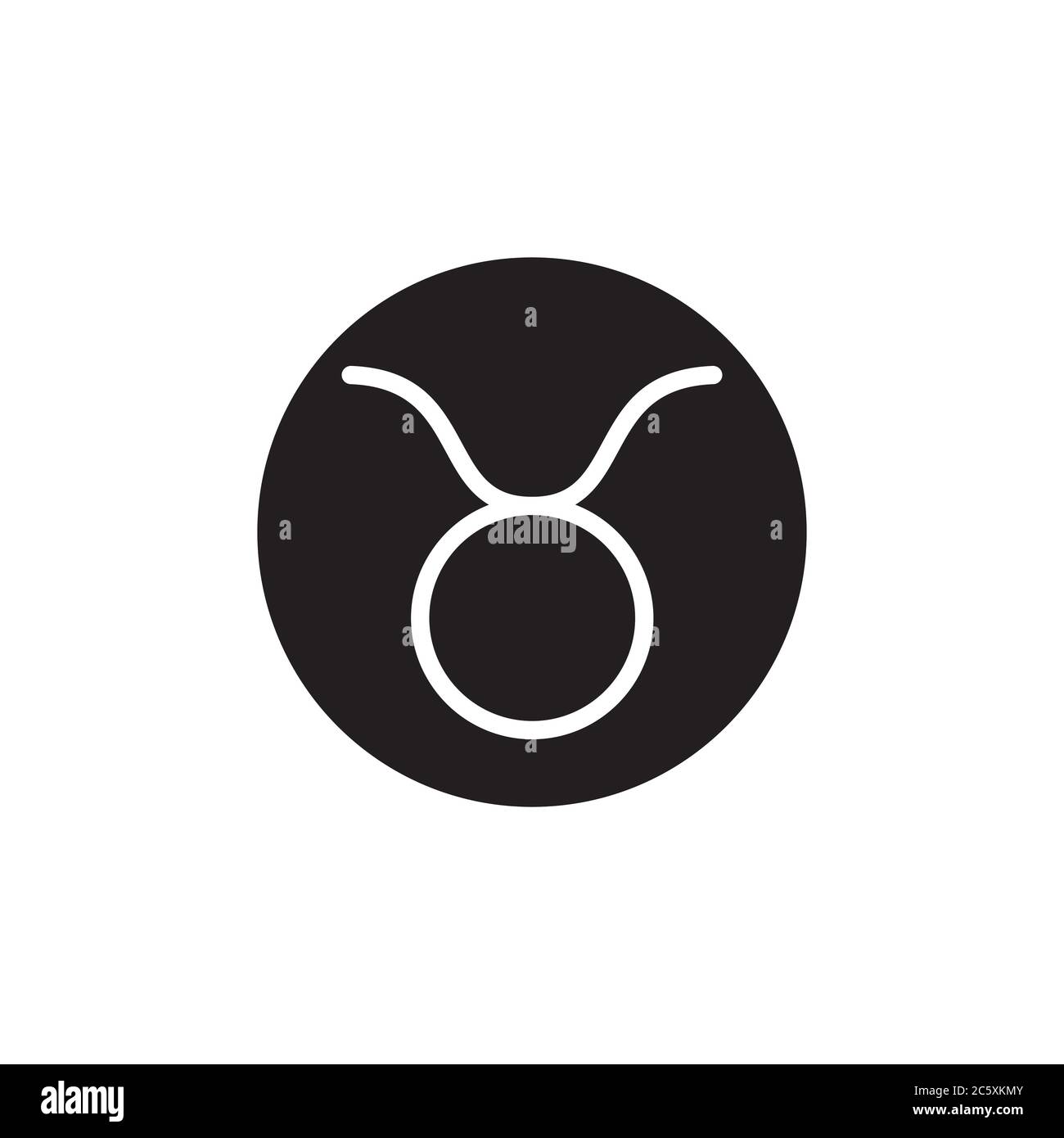 taurus icon circle zodiac horoscope sign design vector Stock Vector ...
