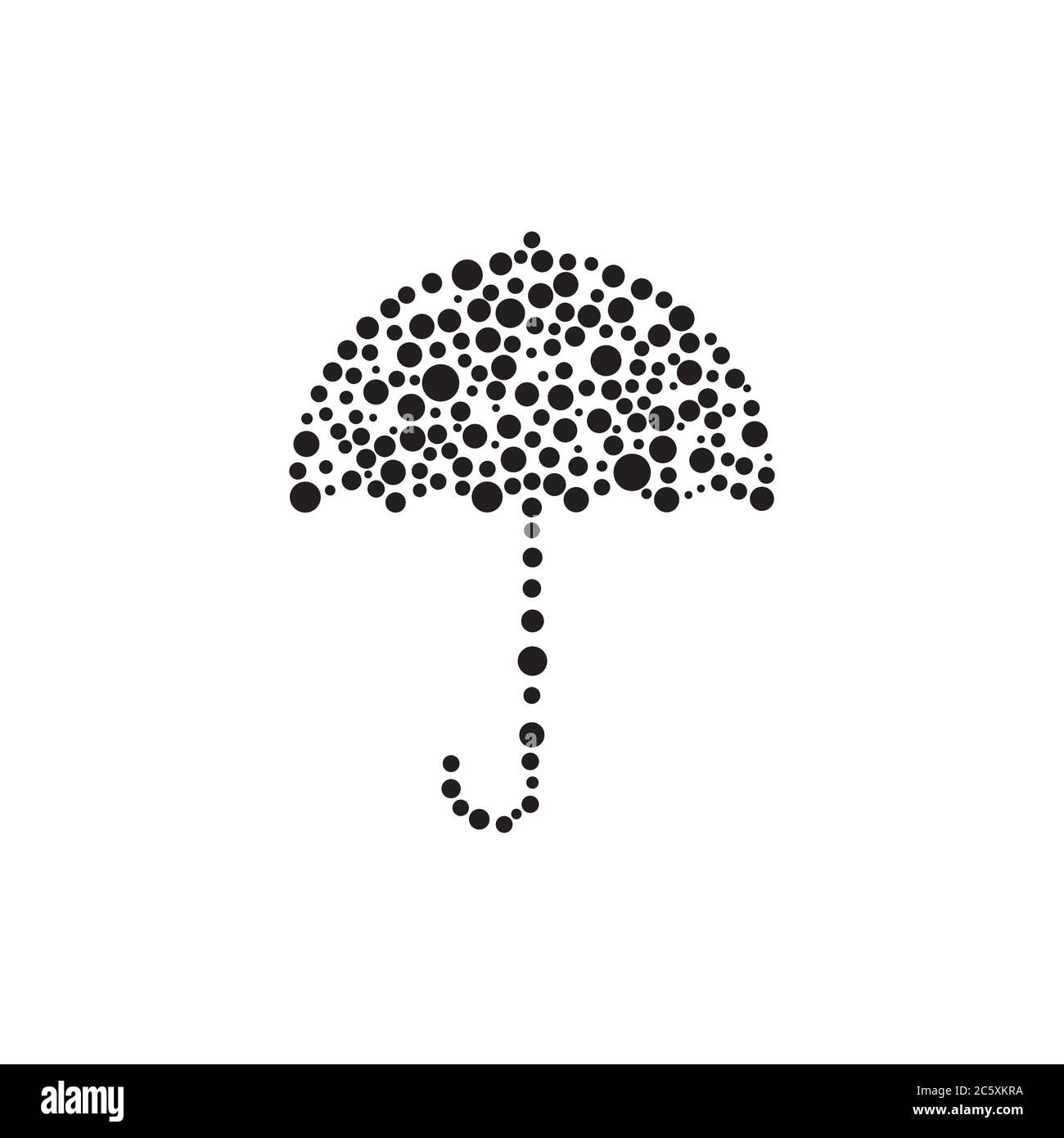 dots shape umbrella design vector illustration Stock Vector Image & Art ...