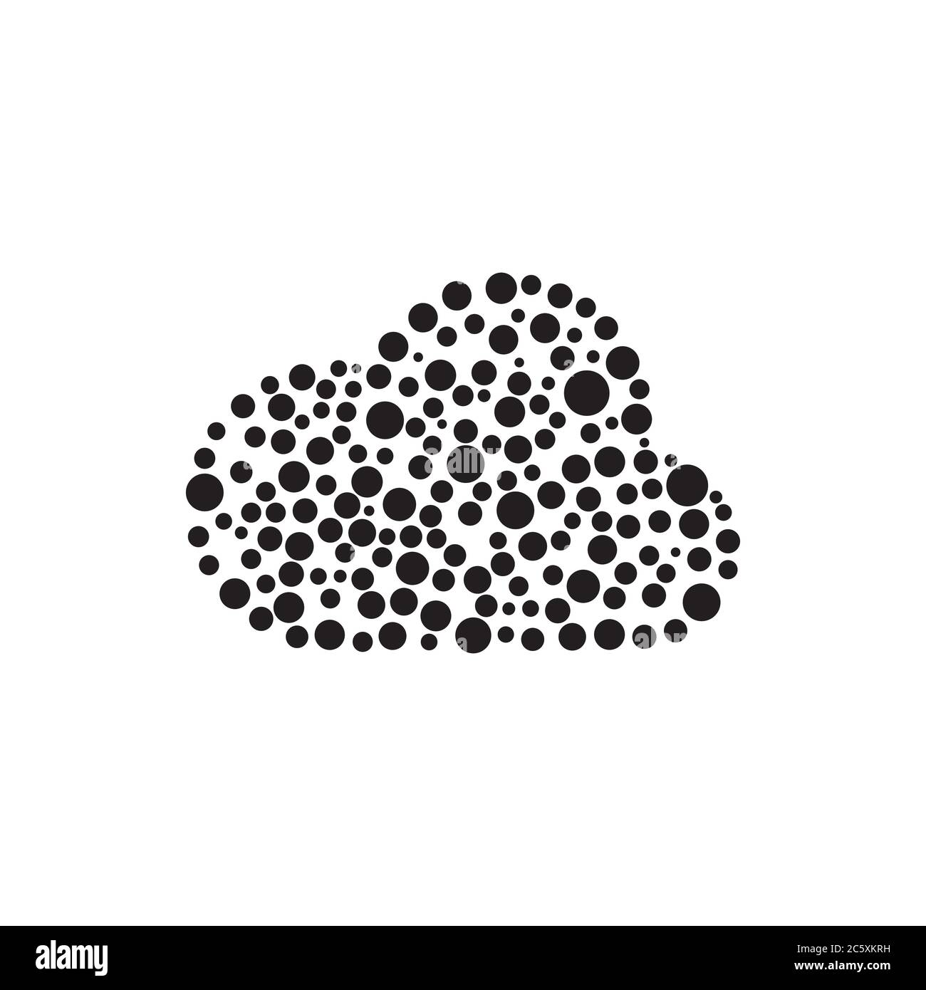 dots shape cloud design vector illustration Stock Vector Image & Art ...