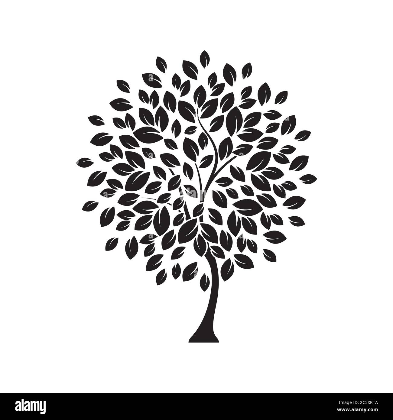 tree design vector isolated on white background Stock Vector Image ...