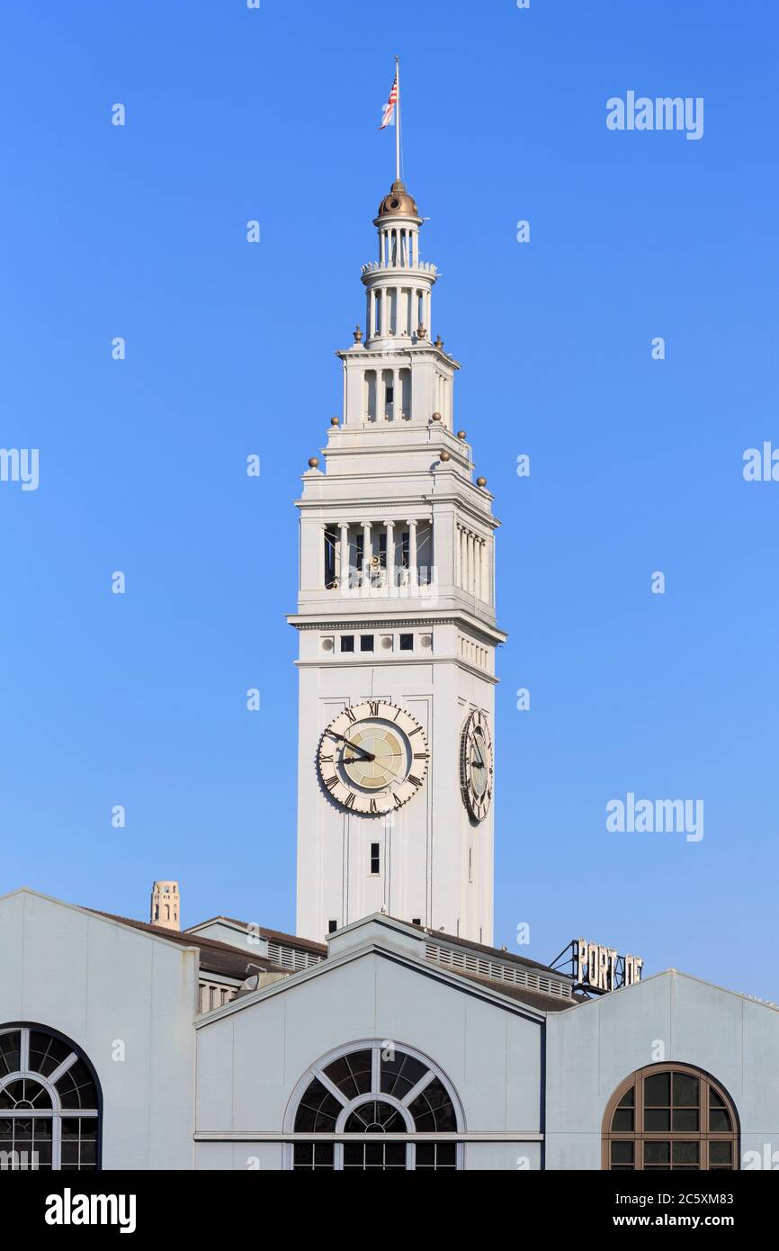 Ferry Building on the Embarcadero,San Francisco,California,USA Stock ...