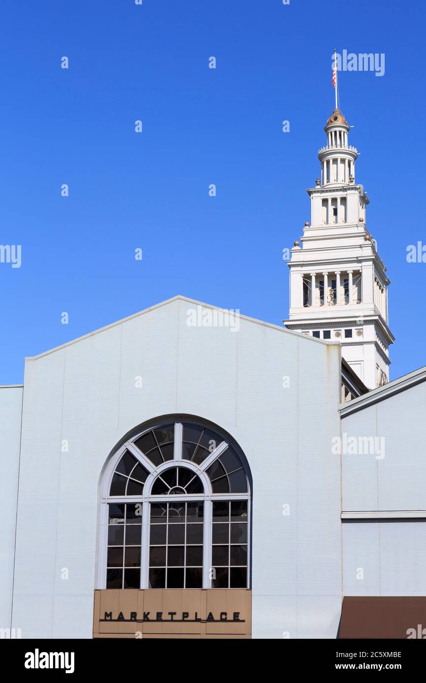 Ferry Building on the Embarcadero,San Francisco,California,USA Stock ...