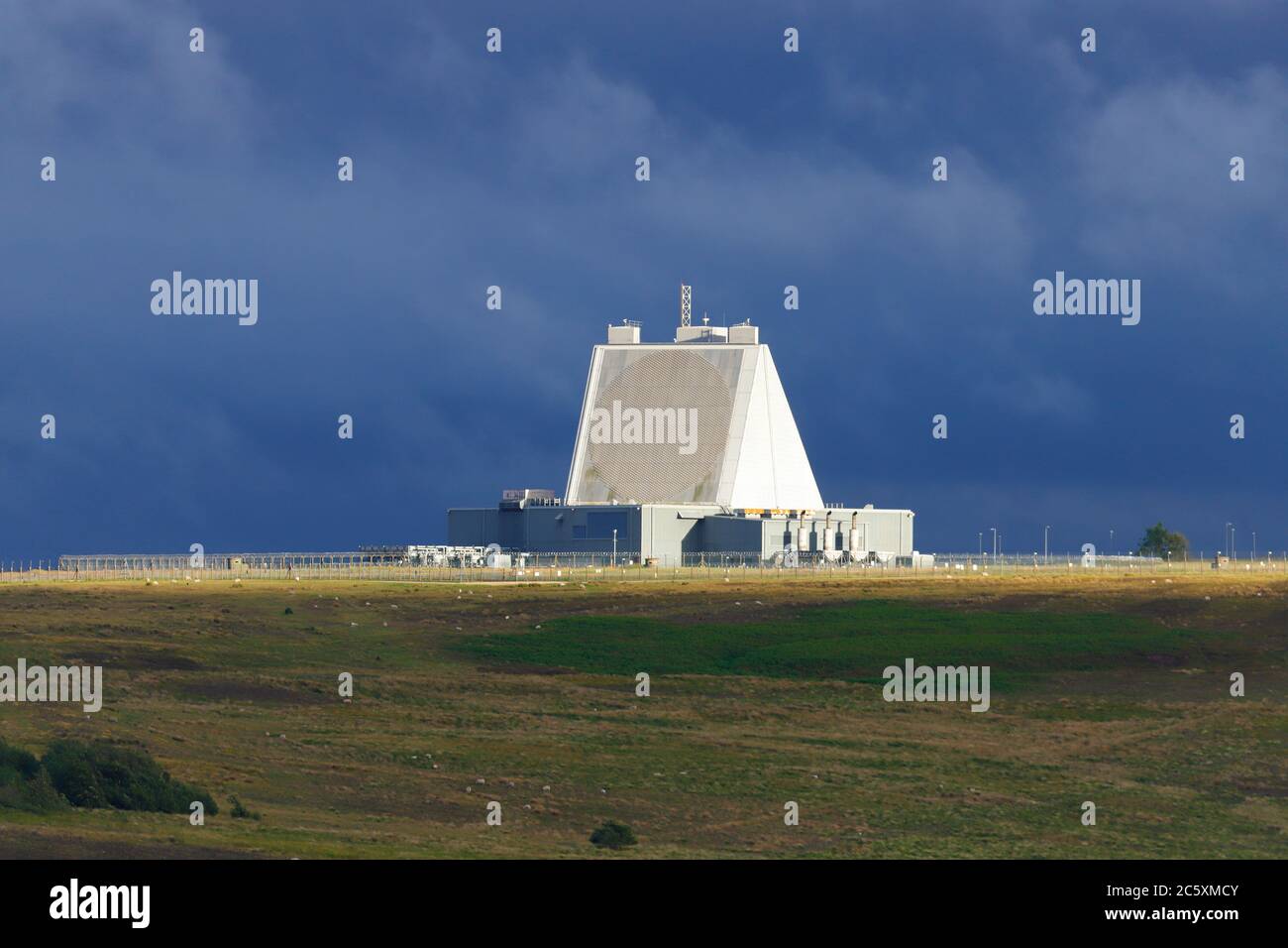 RAF Fylingdales on the North Yorkshire Moors, is a Ballistic Missile ...