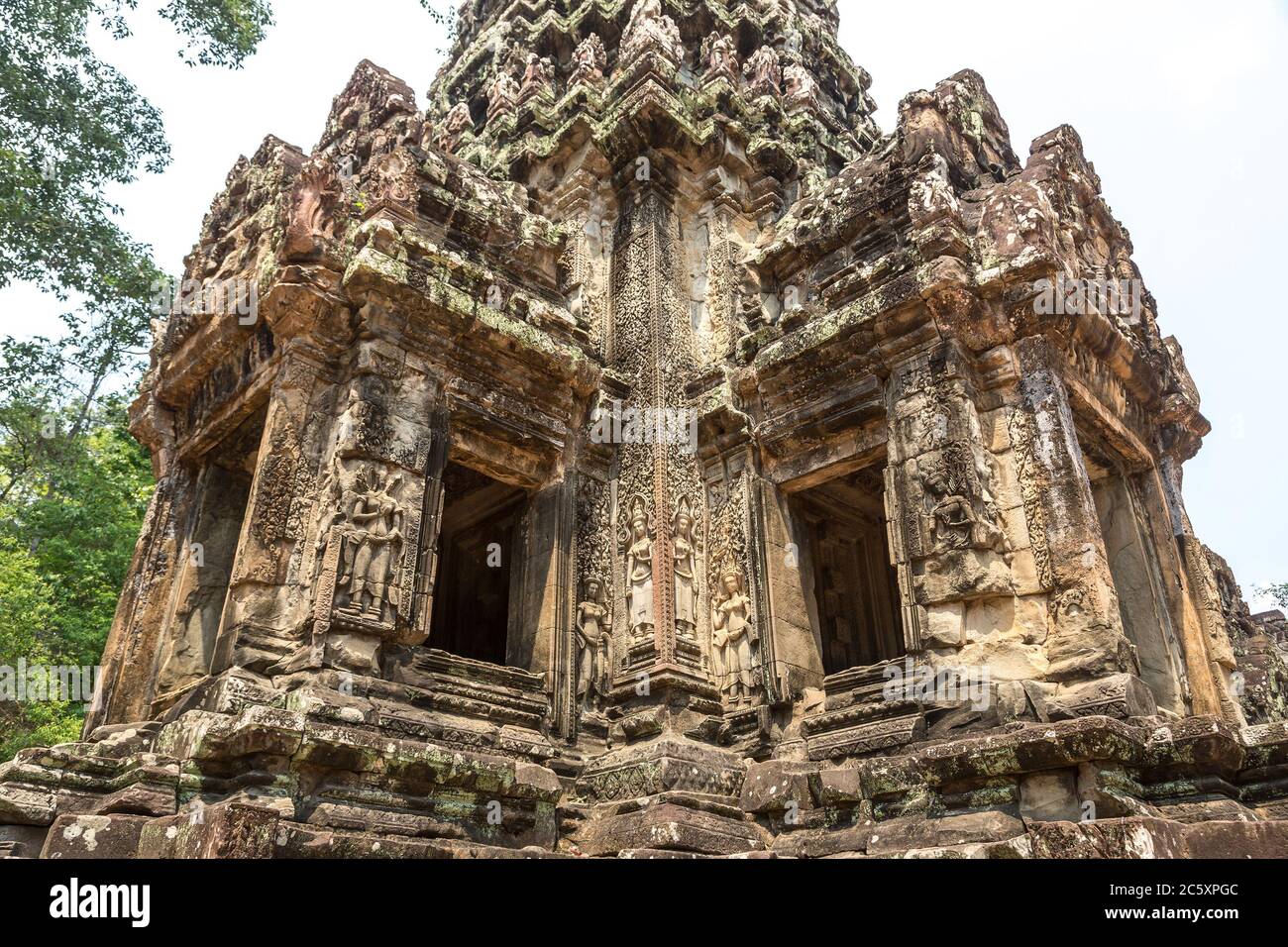 Thommanon temple ruins is Khmer ancient temple in complex Angkor Wat in ...
