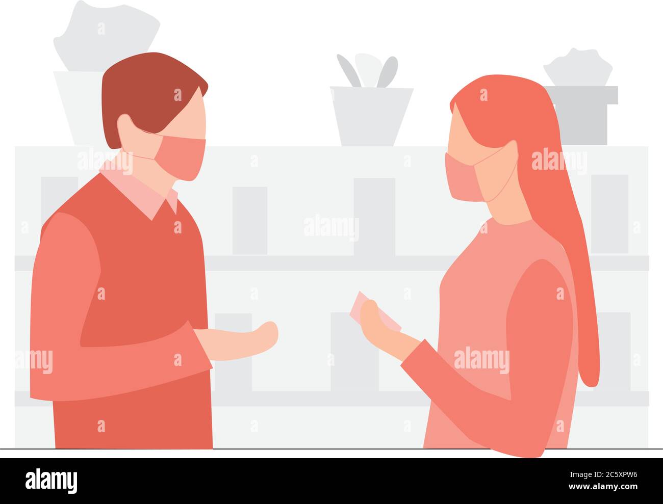 Man owner shop Stock Vector Images - Alamy