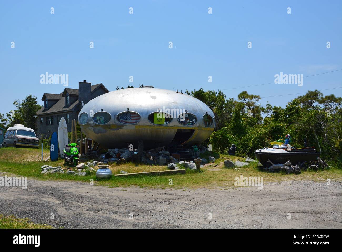 The Futuro Home located in the Town of Frisco on the Outer Banks of ...