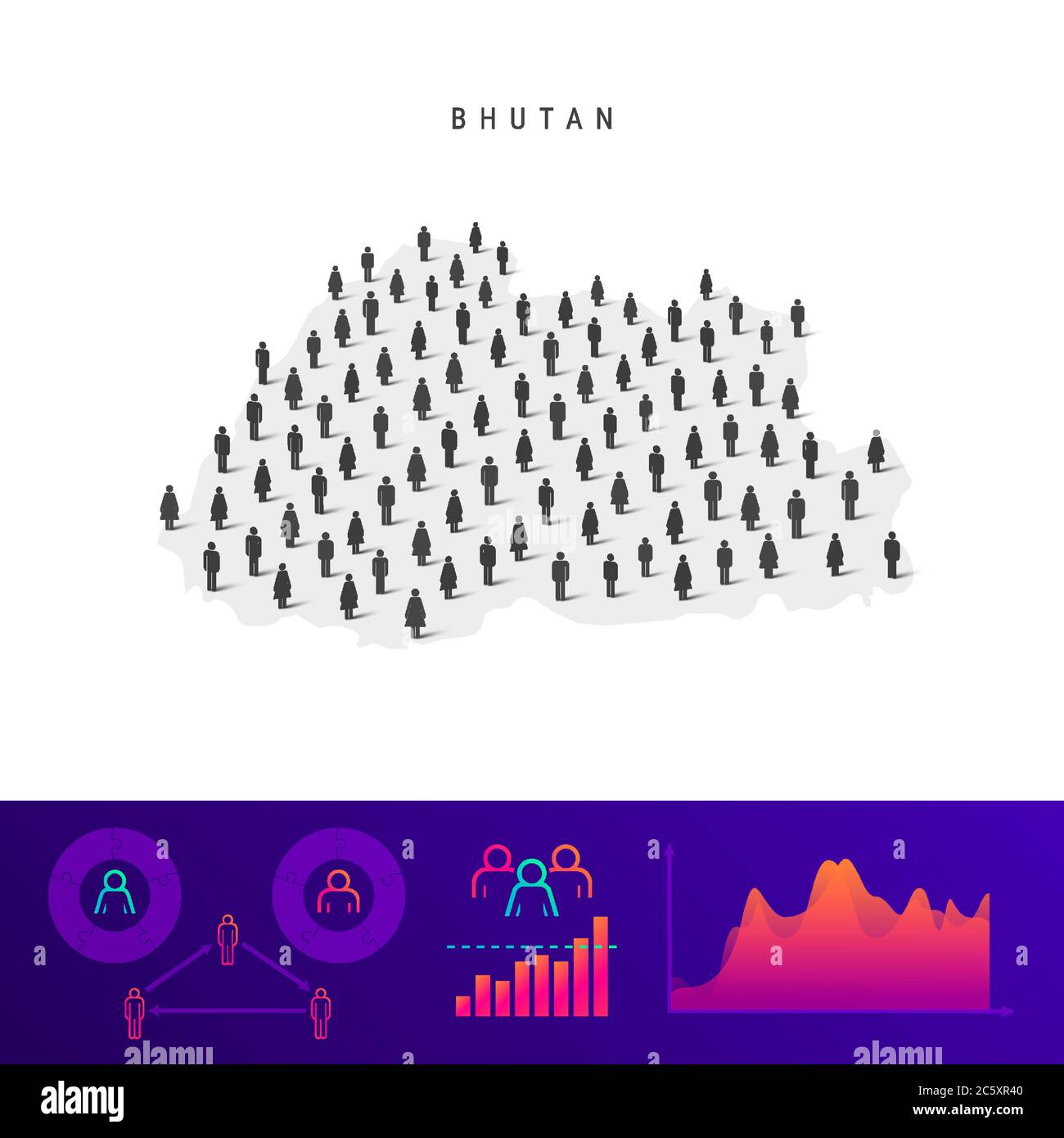 Bhutan man woman Stock Vector Images - Alamy