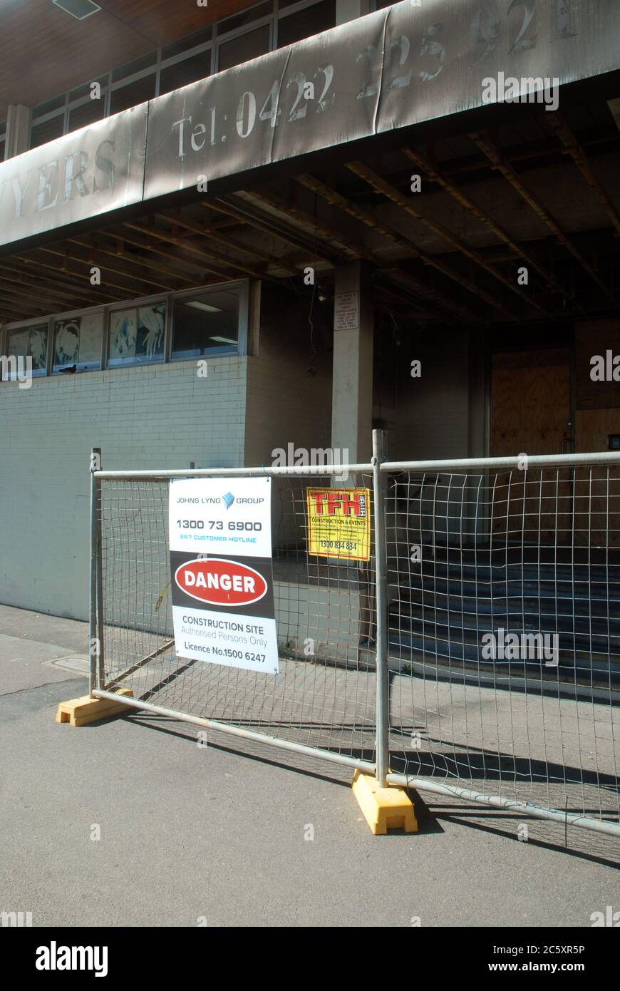 Burnt shops, Inala Plaza, Inala, Brisbane, Queensland, Australia Stock ...