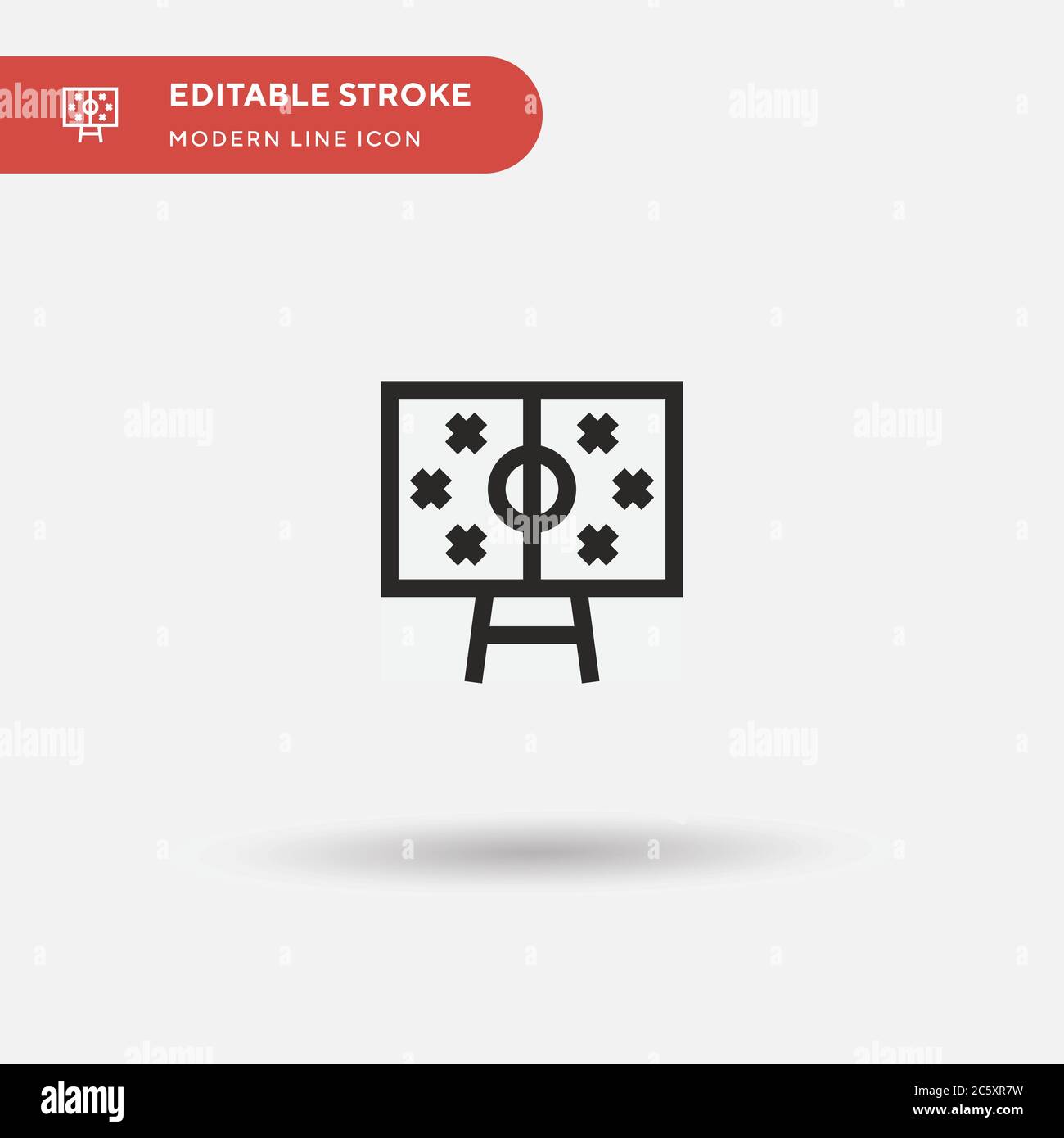 Analysis Simple vector icon. Illustration symbol design template for ...