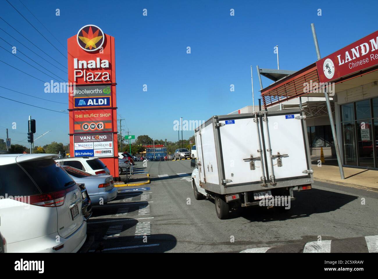 Inala Plaza Entrance Sign, Inala, Brisbane, Queensland, Australia Stock ...