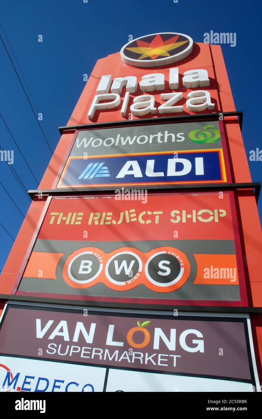 Inala Plaza Entrance Sign, Inala, Brisbane, Queensland, Australia Stock ...