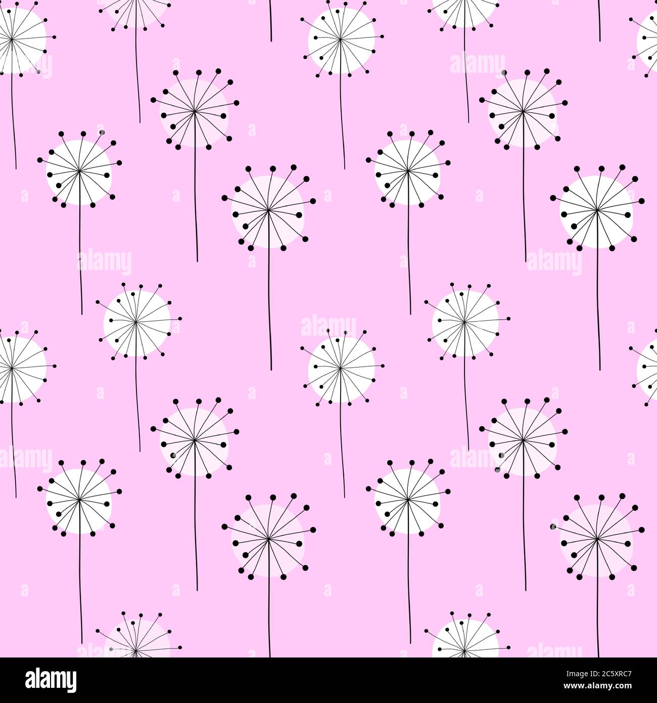 Flying dandelion seed seamless Stock Vector Images - Alamy