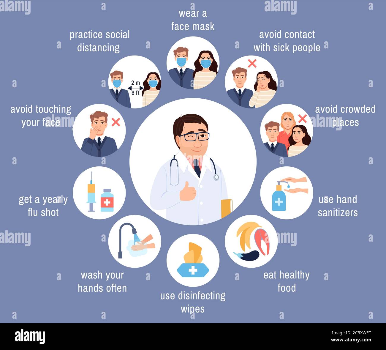 Doctor and contagious disease Stock Vector Images - Alamy