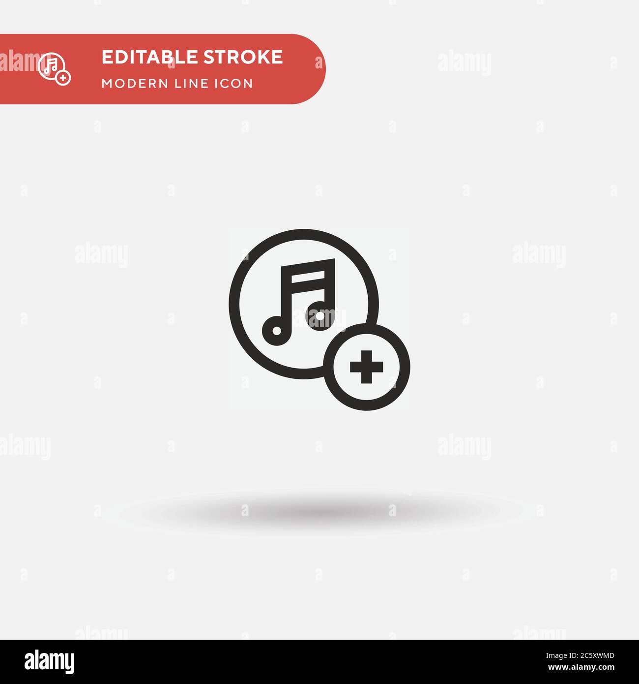 Playlist folder icon simple hi-res stock photography and images - Alamy