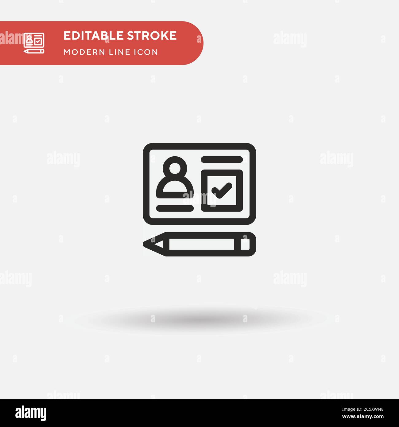 Voting Simple vector icon. Illustration symbol design template for web ...