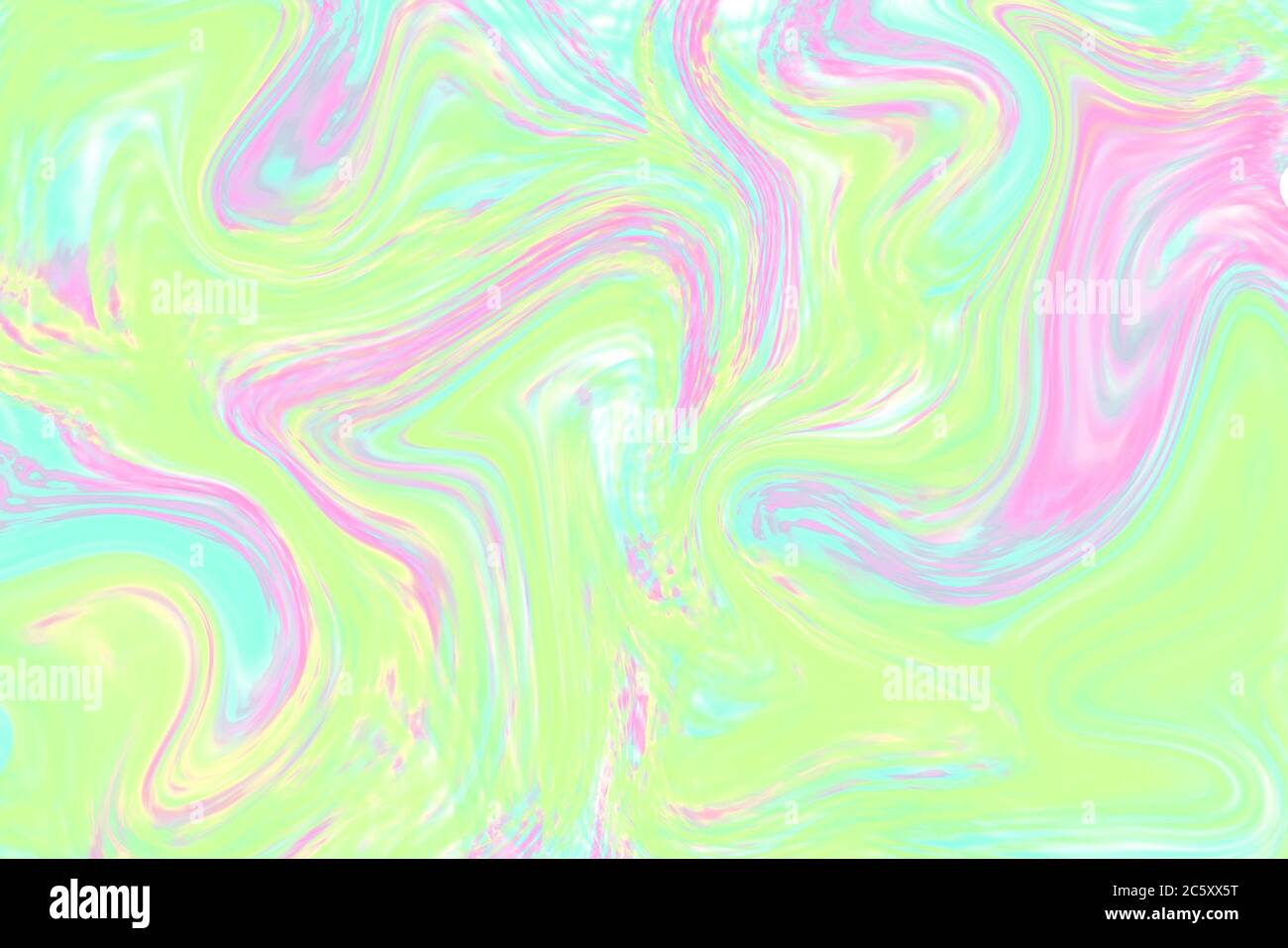 Lime green liquid color illustration. Pastel multicolored digital ...