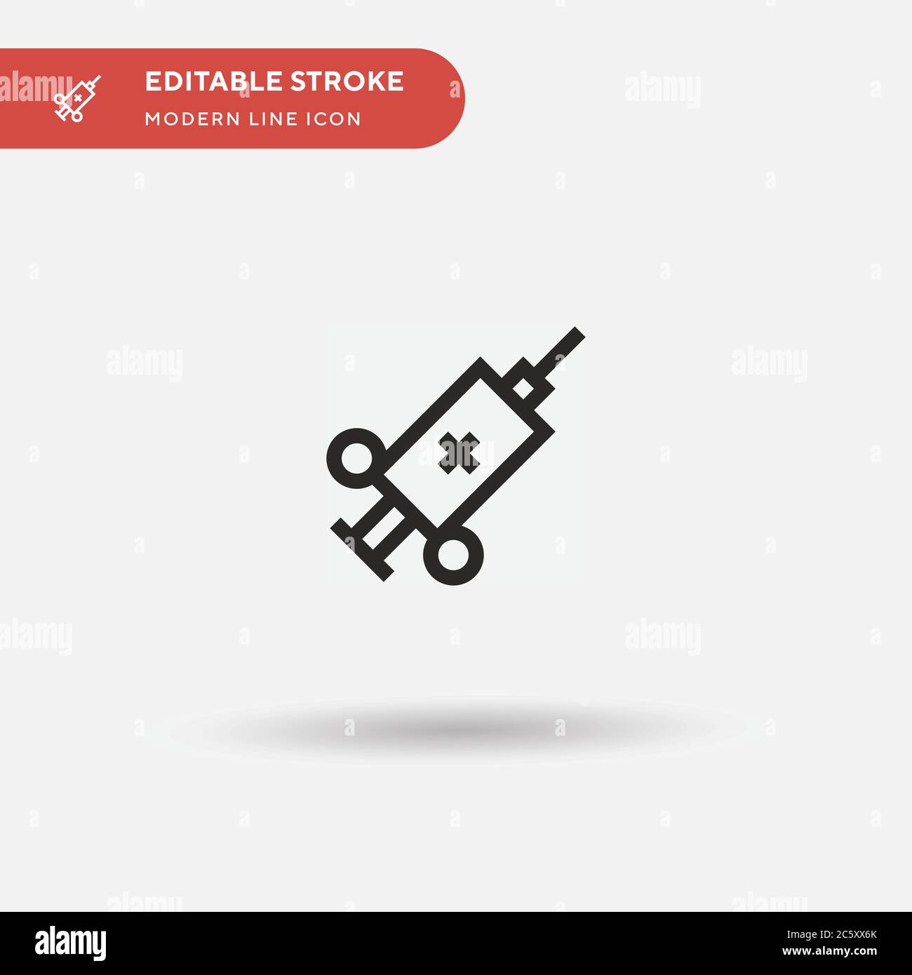 Vaccine Simple vector icon. Illustration symbol design template for web ...