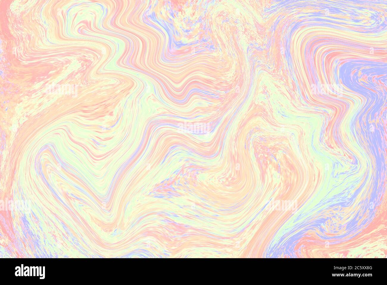 Pale yellow liquid color illustration. Pastel multicolored digital ...