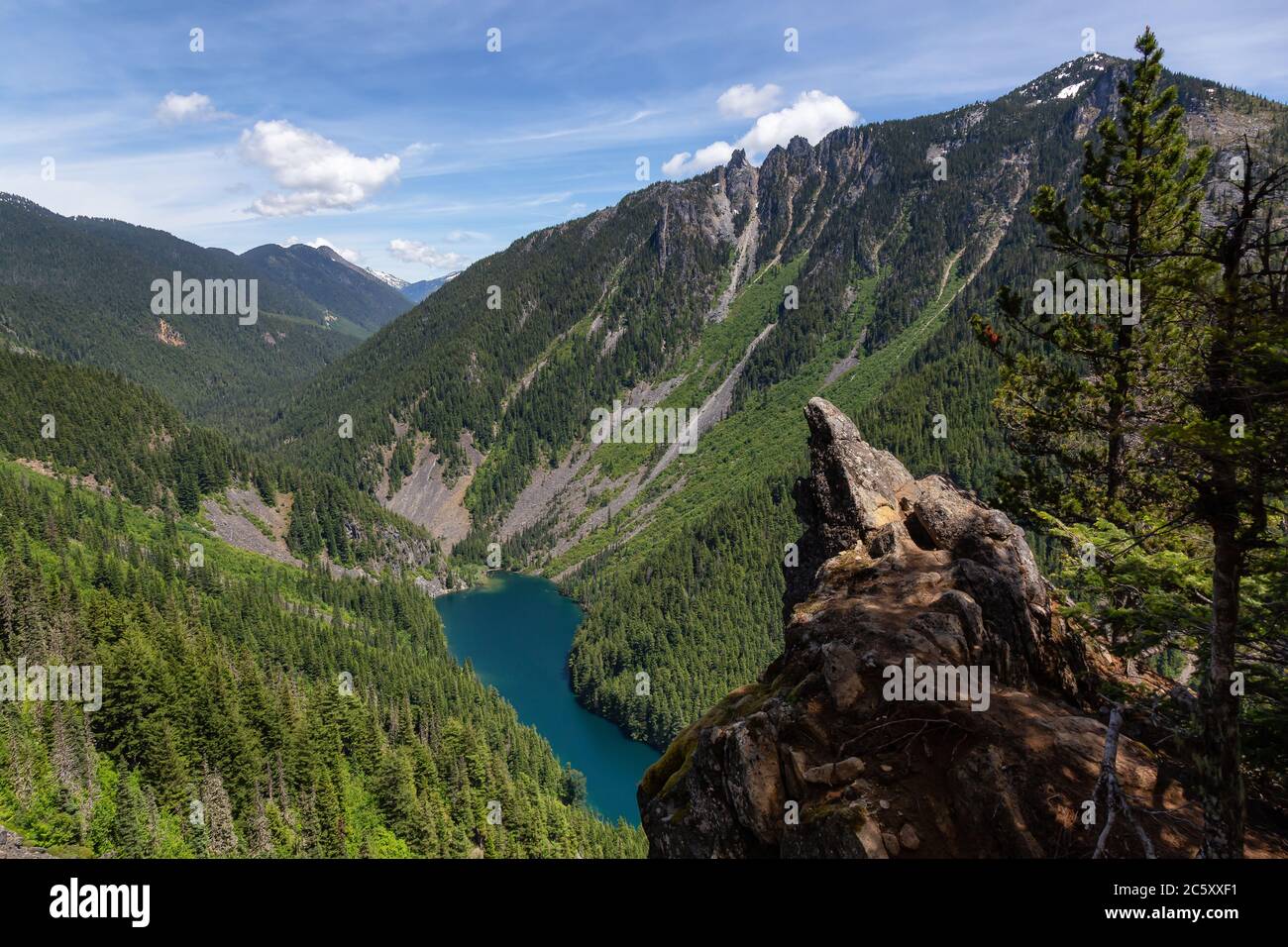 Beautiful View of Canadian Mountain Landscape Stock Photo - Alamy