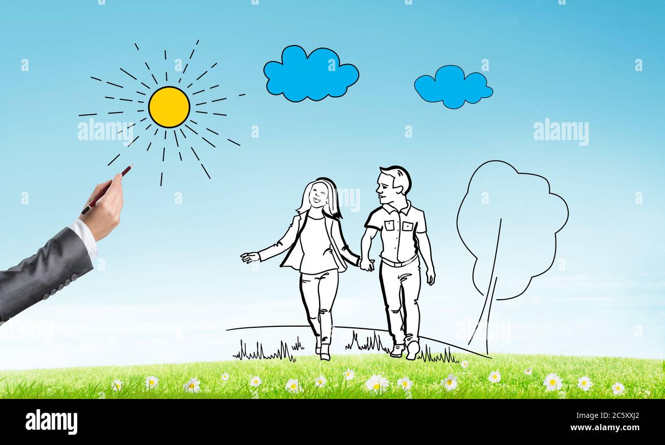 We are happy together Stock Photo - Alamy