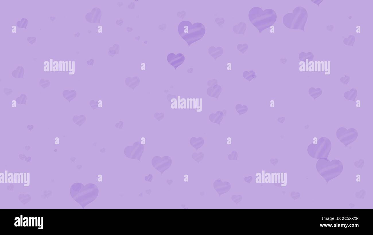 Light violet background with soft watercolor harts. Background, design ...