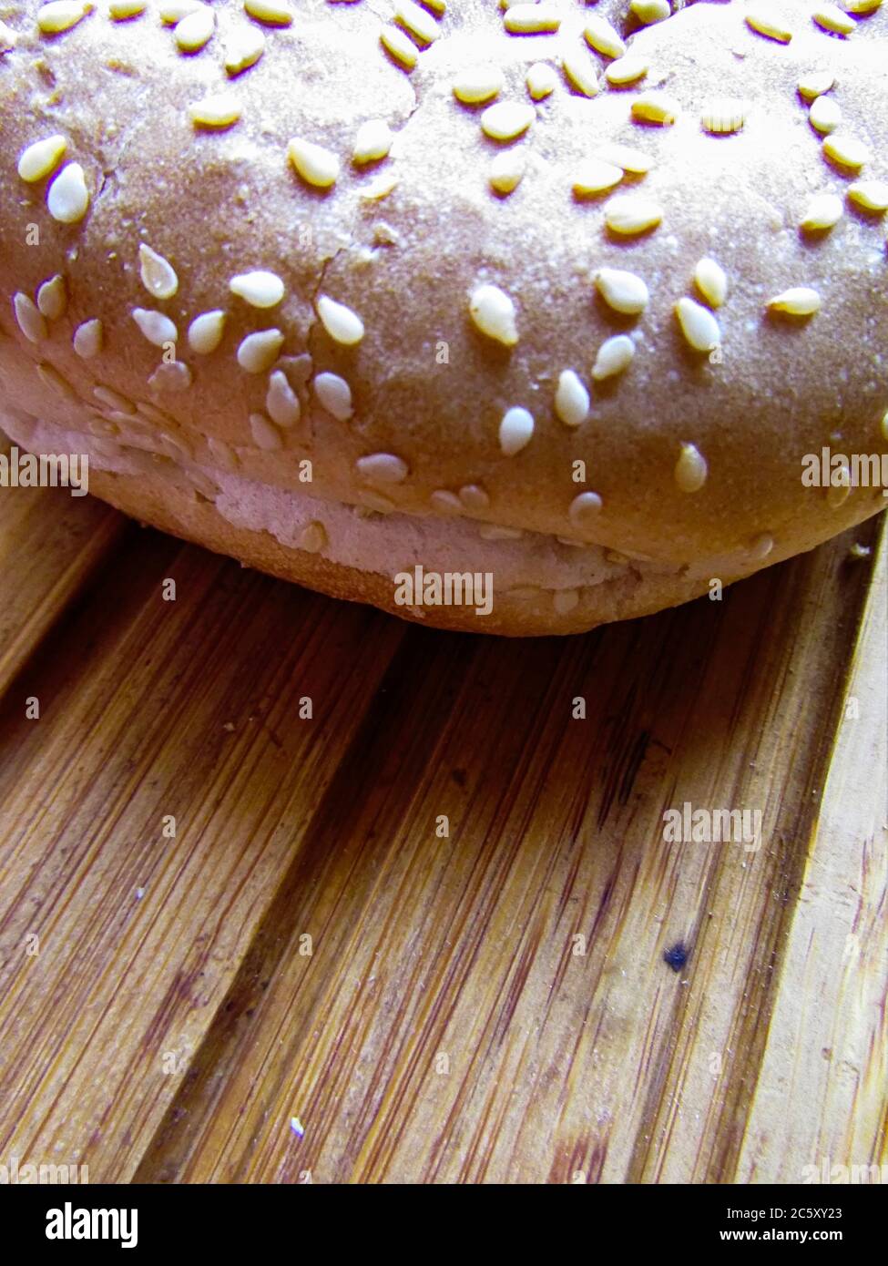 Fresh Burger Bun Stock Photo - Alamy