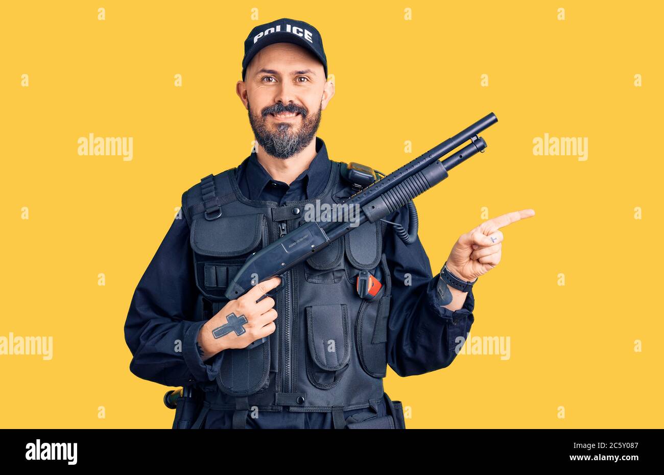 Police Officer Pointing Finger High Resolution Stock Photography and ...