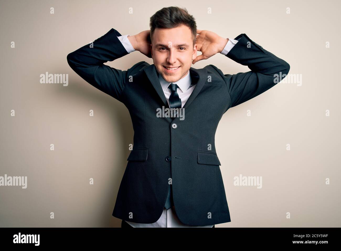 Back male head neck suit hi-res stock photography and images - Alamy