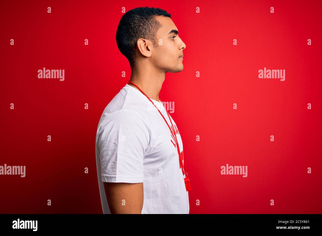 Profile head whistle hi-res stock photography and images - Alamy